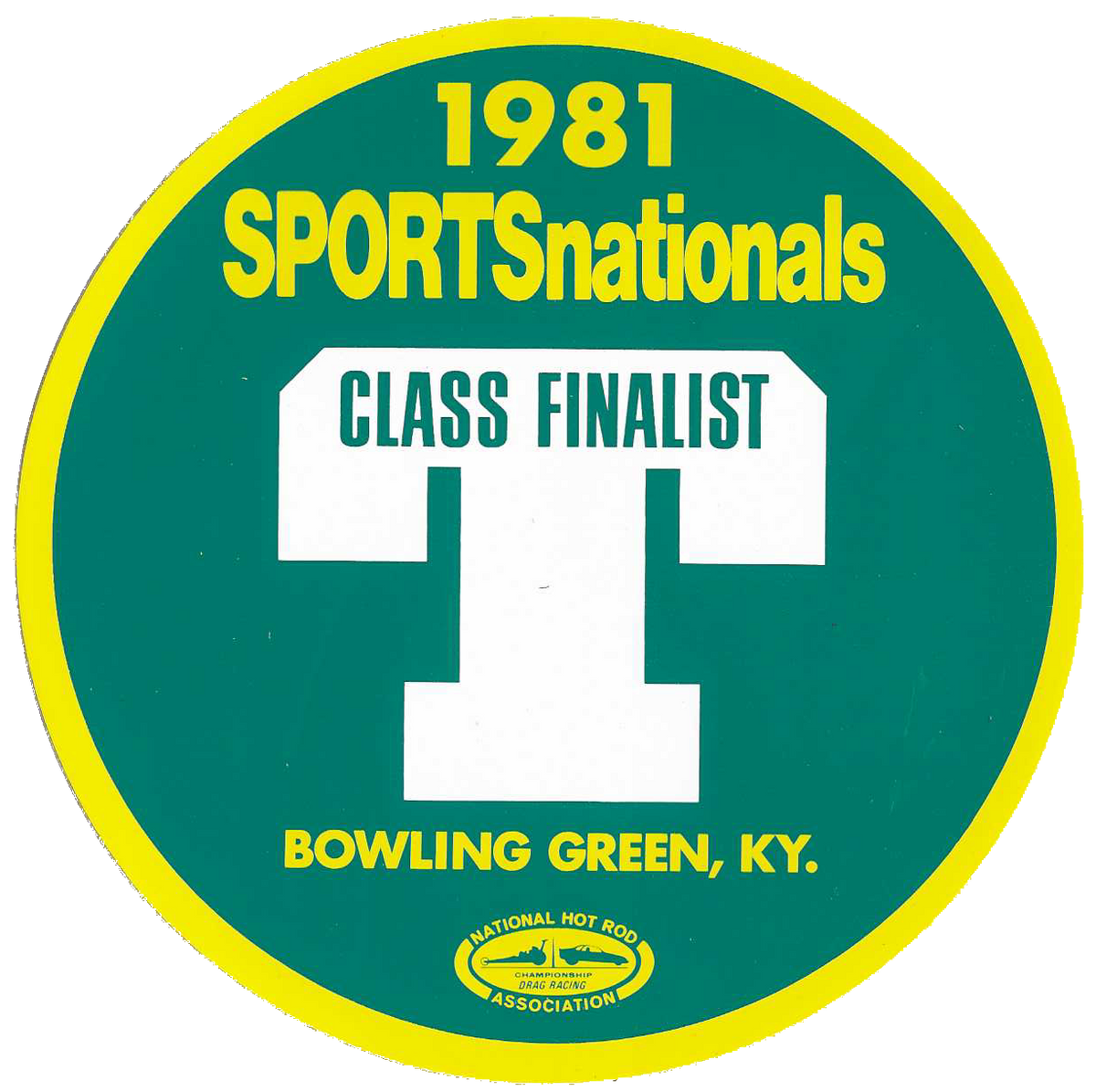NHRA 1985 US NATIONALS Indy Raceway Park Class Finalist Decal ...