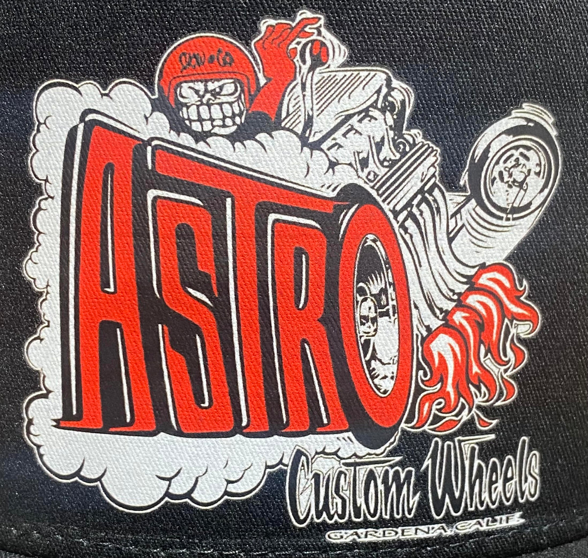 ASTRO Custom Wheels White/Black Flat Brim Trucker Hat – Merchants of Speed