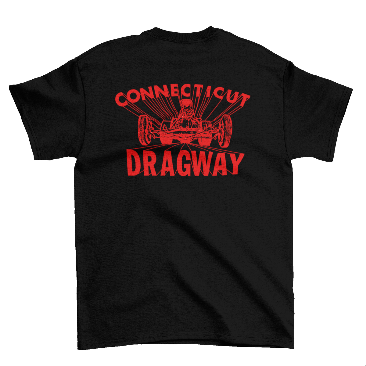 CT DRAGWAY Connecticut 1960's Dragster Logo Black – Merchants of Speed