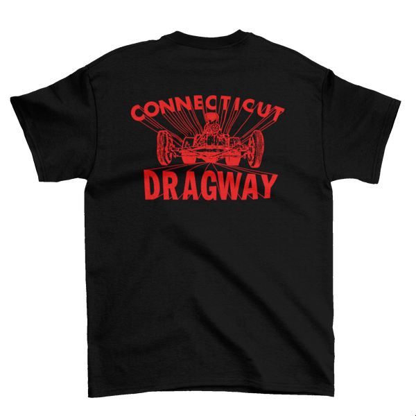 CT DRAGWAY Connecticut 1960's Dragster Logo Black – Merchants of Speed