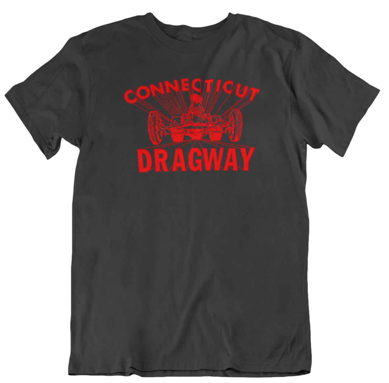 CT DRAGWAY Connecticut 1960's Dragster Logo Black – Merchants of Speed
