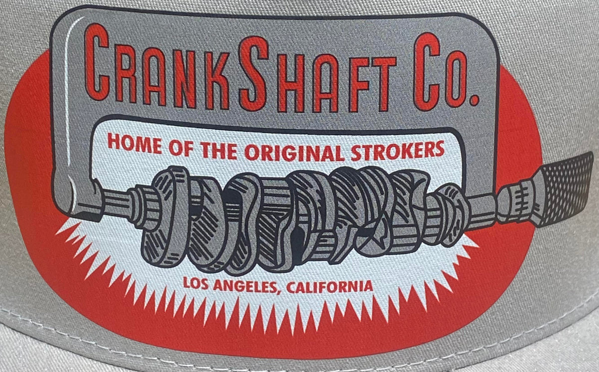 CRANKSHAFT CO. Home of the Original Strokers Silver/Black Trucker Hat ...