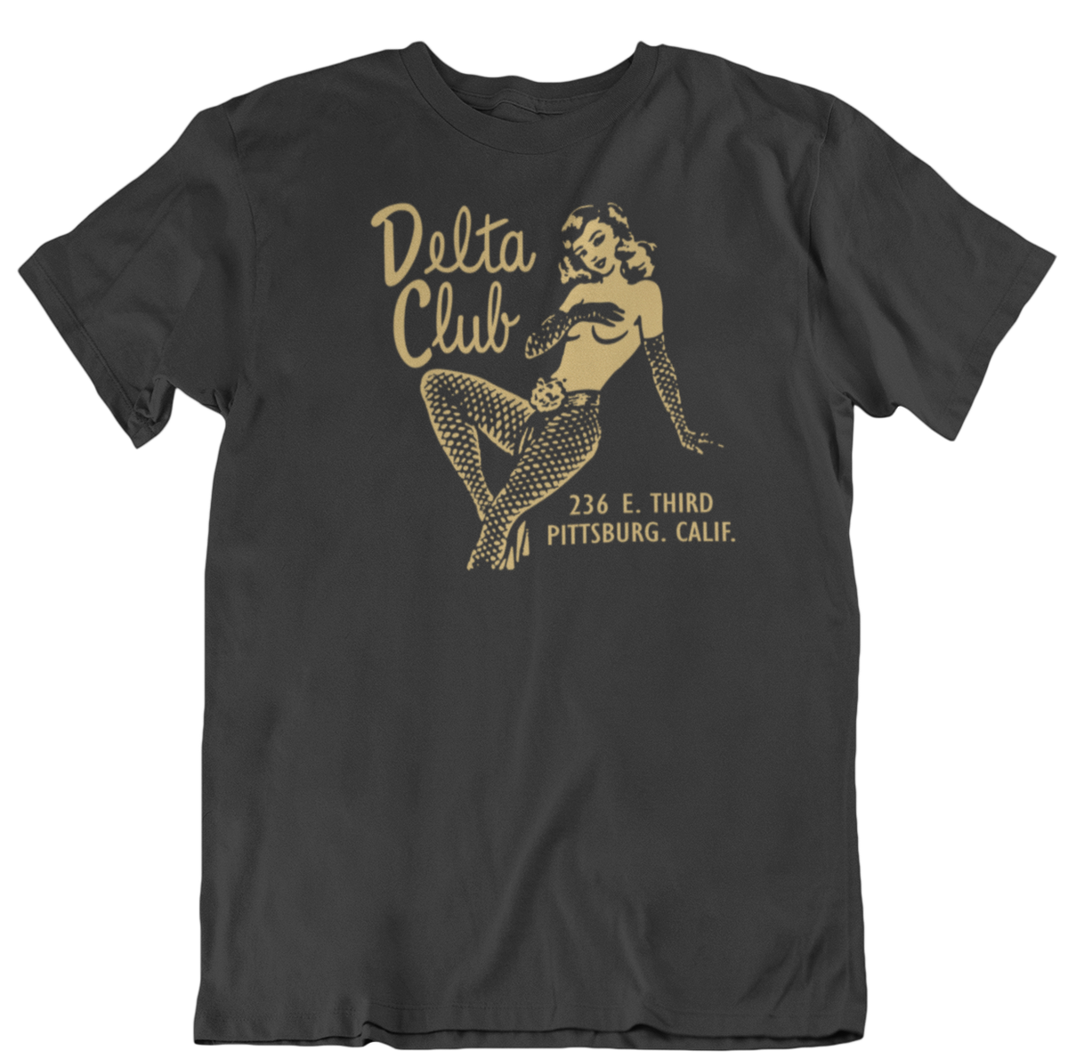 DELTA CLUB 1940's Matchbook Cover Burlesque Tall Tee – Merchants of Speed