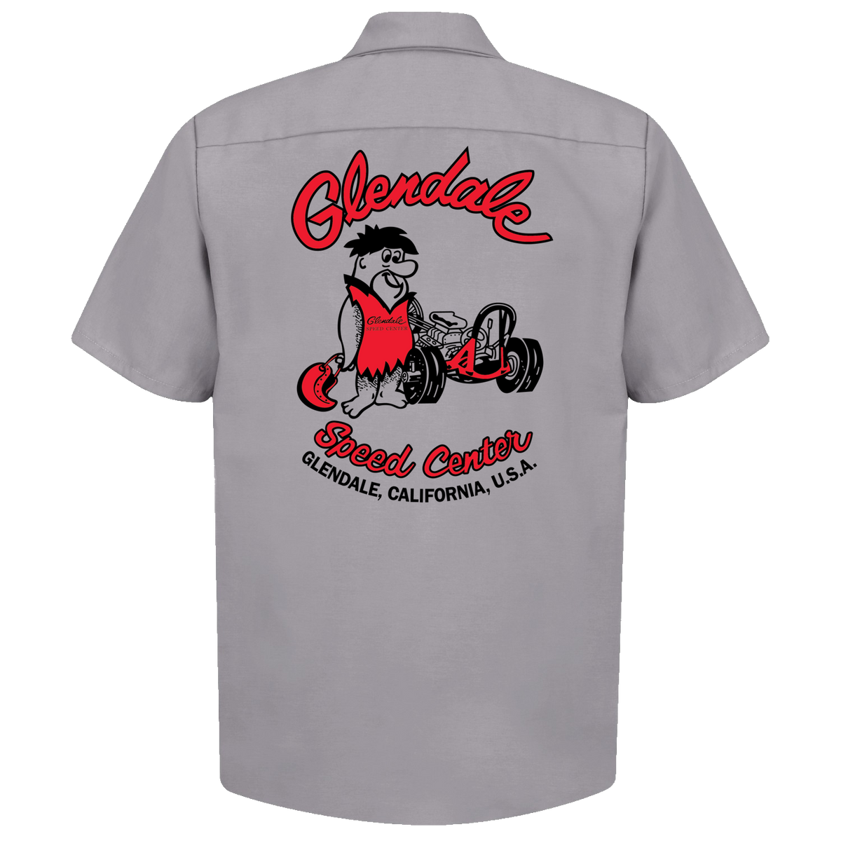GLENDALE SPEED CENTER Gray Shop Shirt Two-Lane Blacktop – Merchants of ...