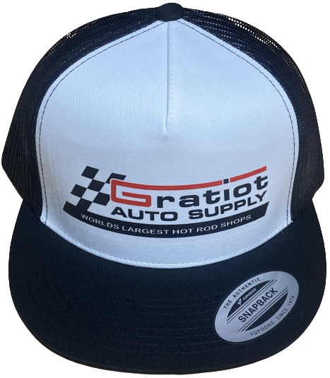 GRATIOT AUTO SUPPLY Speed Shop White/Black Trucker Hat – Merchants of Speed