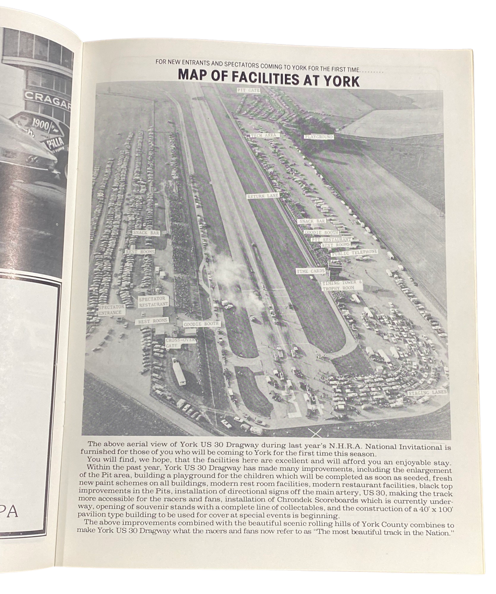 1977 '77 YORK US30 Dragstrip NHRA Sportsman Invitational Drags Program ...