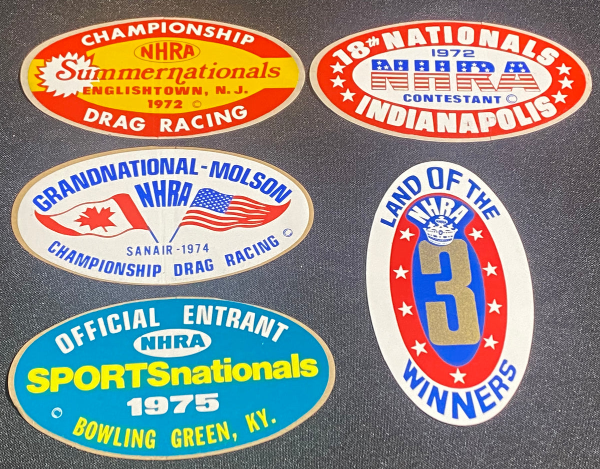 NHRA Decal Lot (x5) – Merchants of Speed