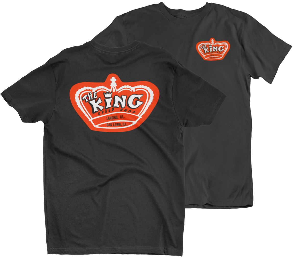 THE KING SPEED SHOP Illinois Black Tall Tee T-Shirt – Merchants of Speed