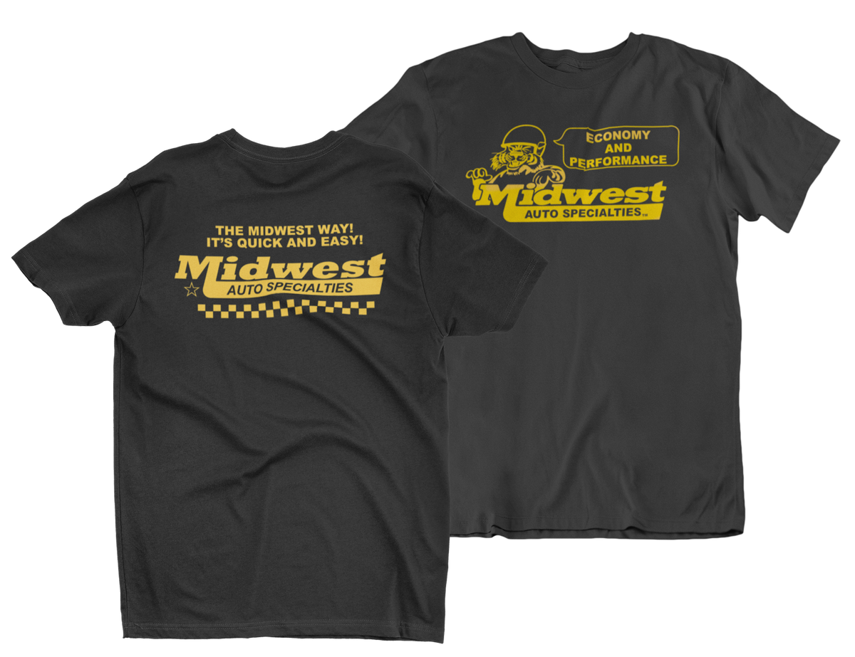 MIDWEST AUTO SPECIALTIES Black Tee T-Shirt – Merchants of Speed
