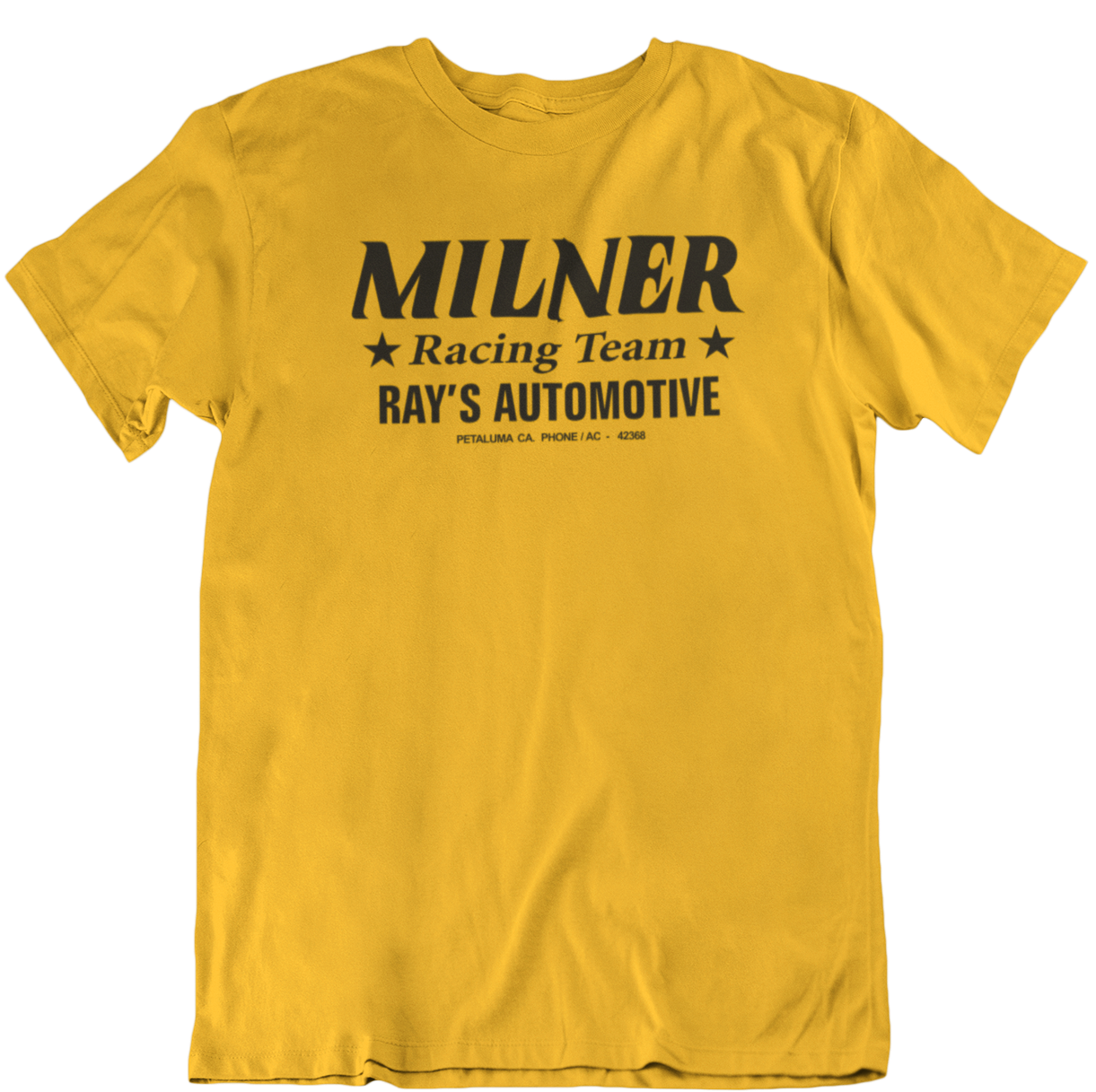 MILNER RACING TEAM Gold Tee American Graffiti – Merchants of Speed