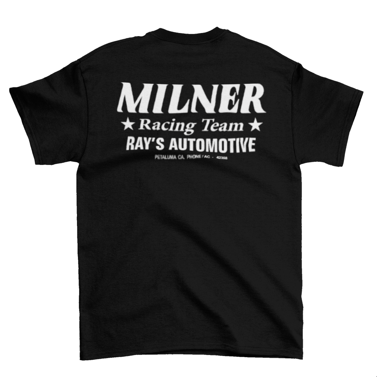 MILNER RACING TEAM Black American Grafitti Tall Tee – Merchants of Speed