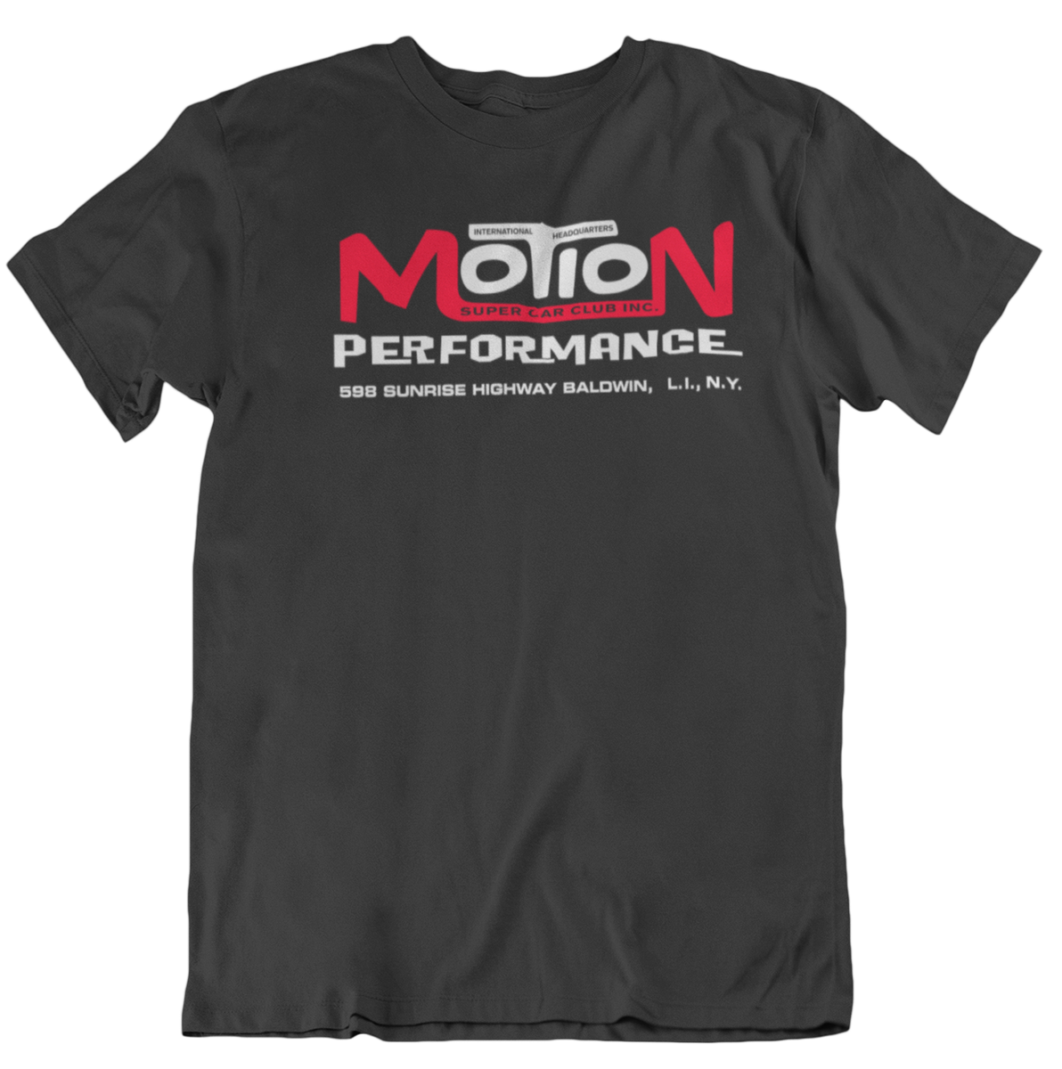 MOTION PERFORMANCE Super Car Club Baldwin New York Black Tee ...