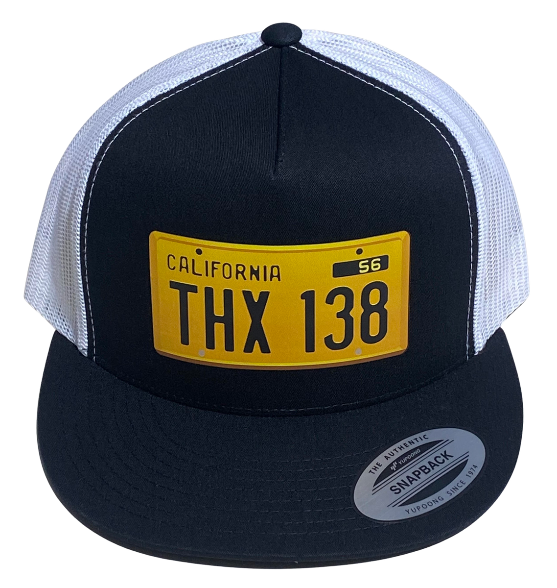 THX138 JOHN MILNER '32 Coupe Lic Plate Black White Trucker Hat ...