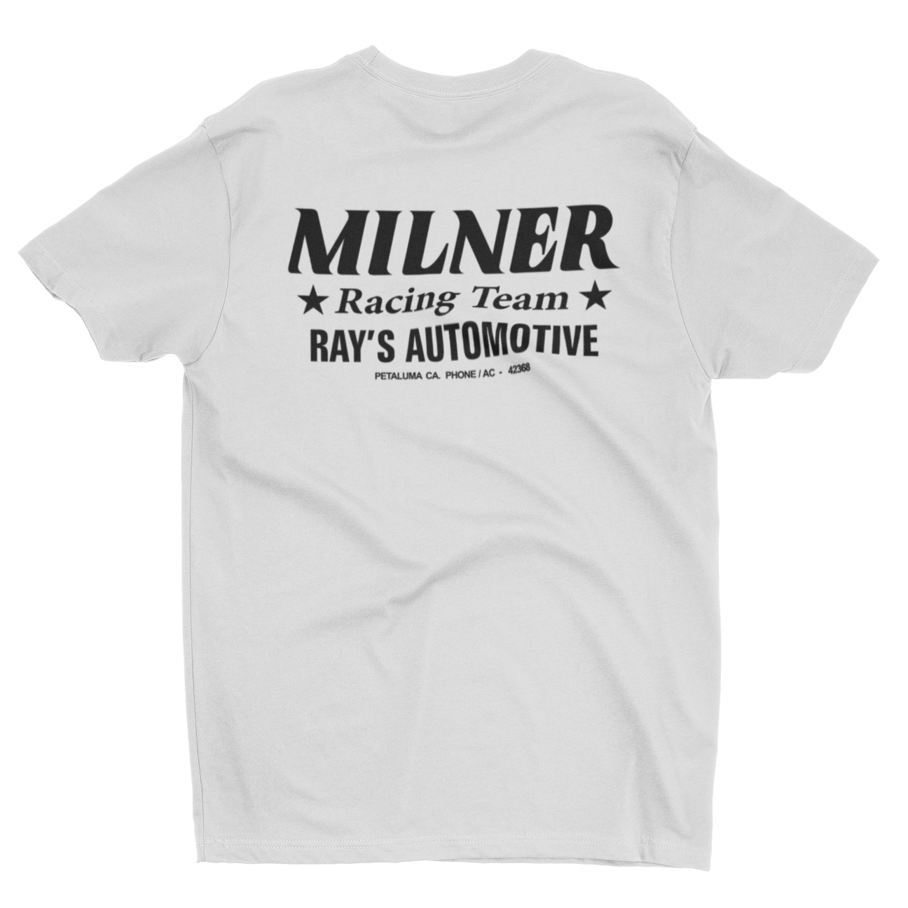 MILNER RACING TEAM White Tee American Graffiti – Merchants of Speed
