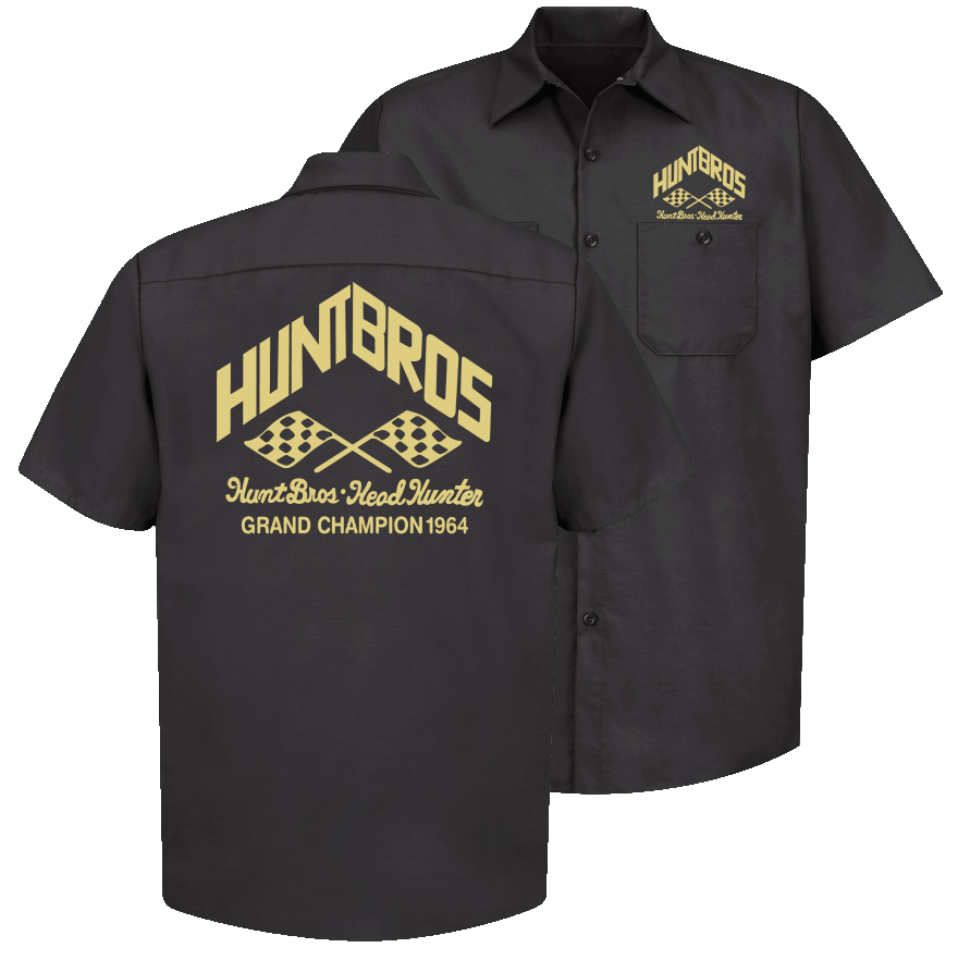 HUNT BROS. HEAD HUNTERS 1964 Grand Champion Button Down Shop Shirt ...