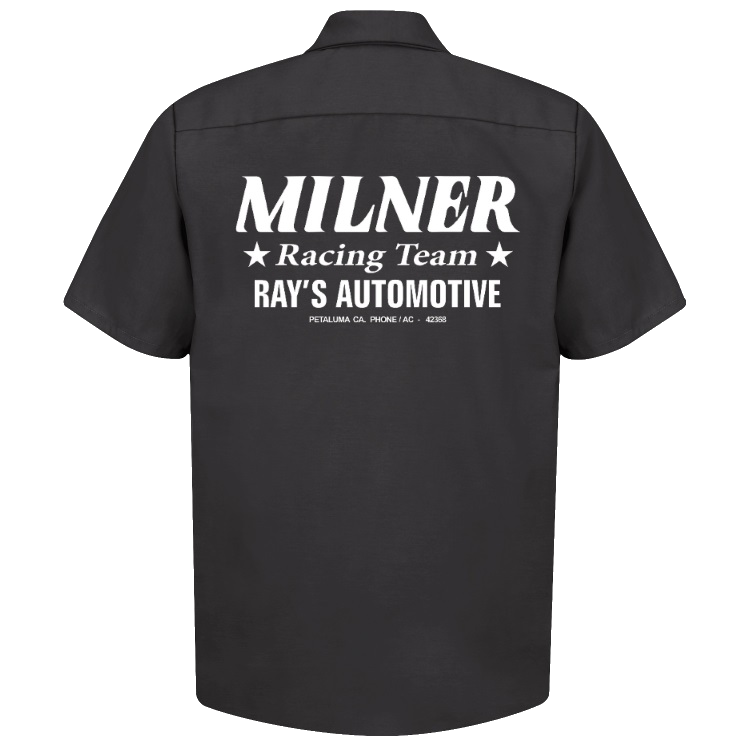 MILNER RACING TEAM Black Button Down Shop Shirt – Merchants of Speed