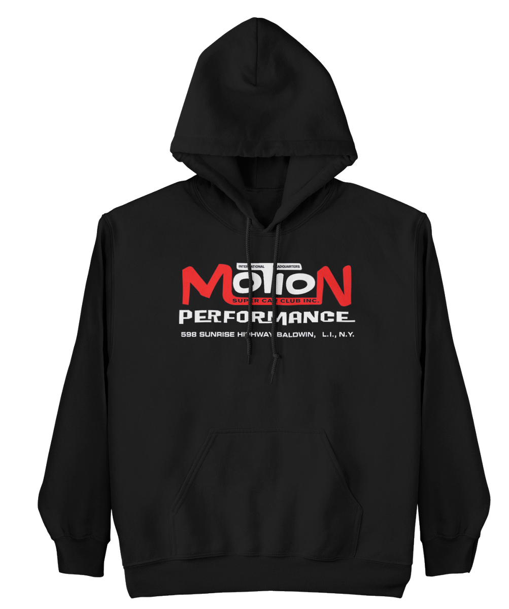 MOTION PERFORMANCE Baldwin New York Black Hoodie – Merchants of Speed